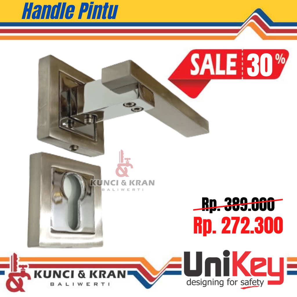 Jual HANDLE PINTU RUMAH UNIKEY 259.05 SQ SN+CP GAGANG PINTU KAMAR ...