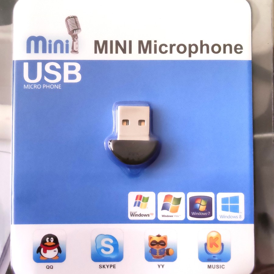 Jual USB Microphone mini Dongle Mic Audio Mikrofon USB for PC Notebook ...