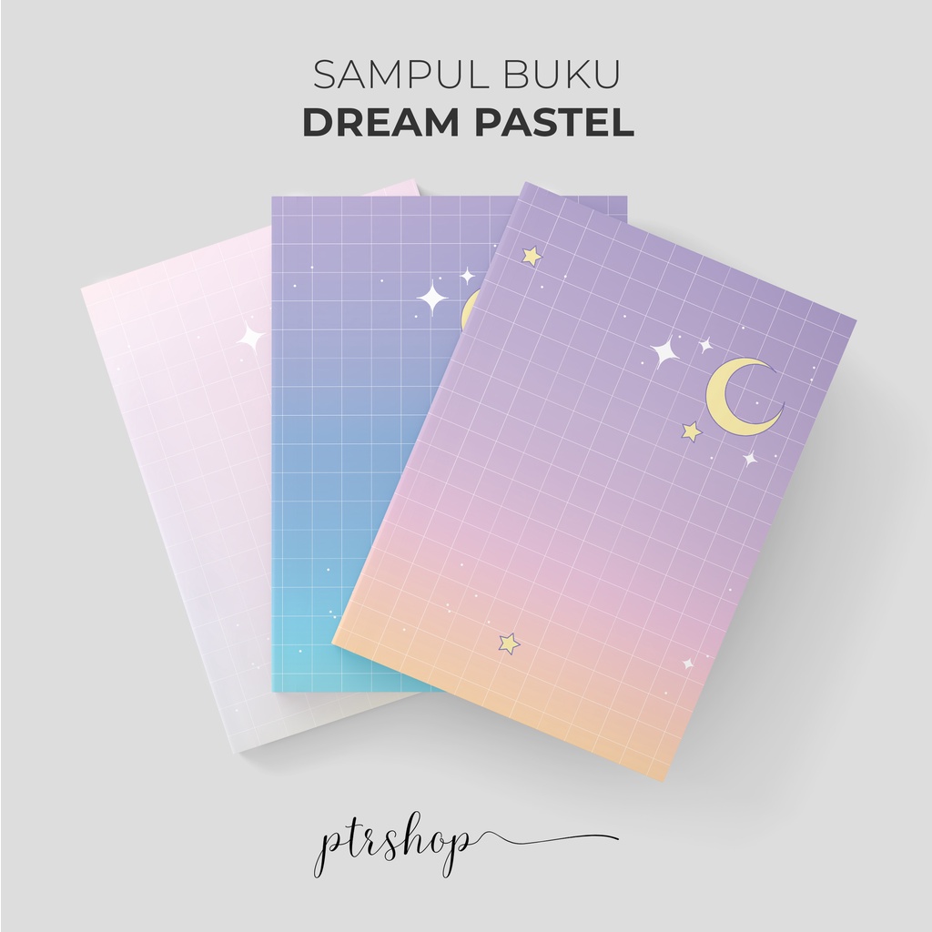 Jual PROMO SAMPUL BUKU BOOK COVER A5/B5 DREAM PASTEL EDITION | ptrshop ...