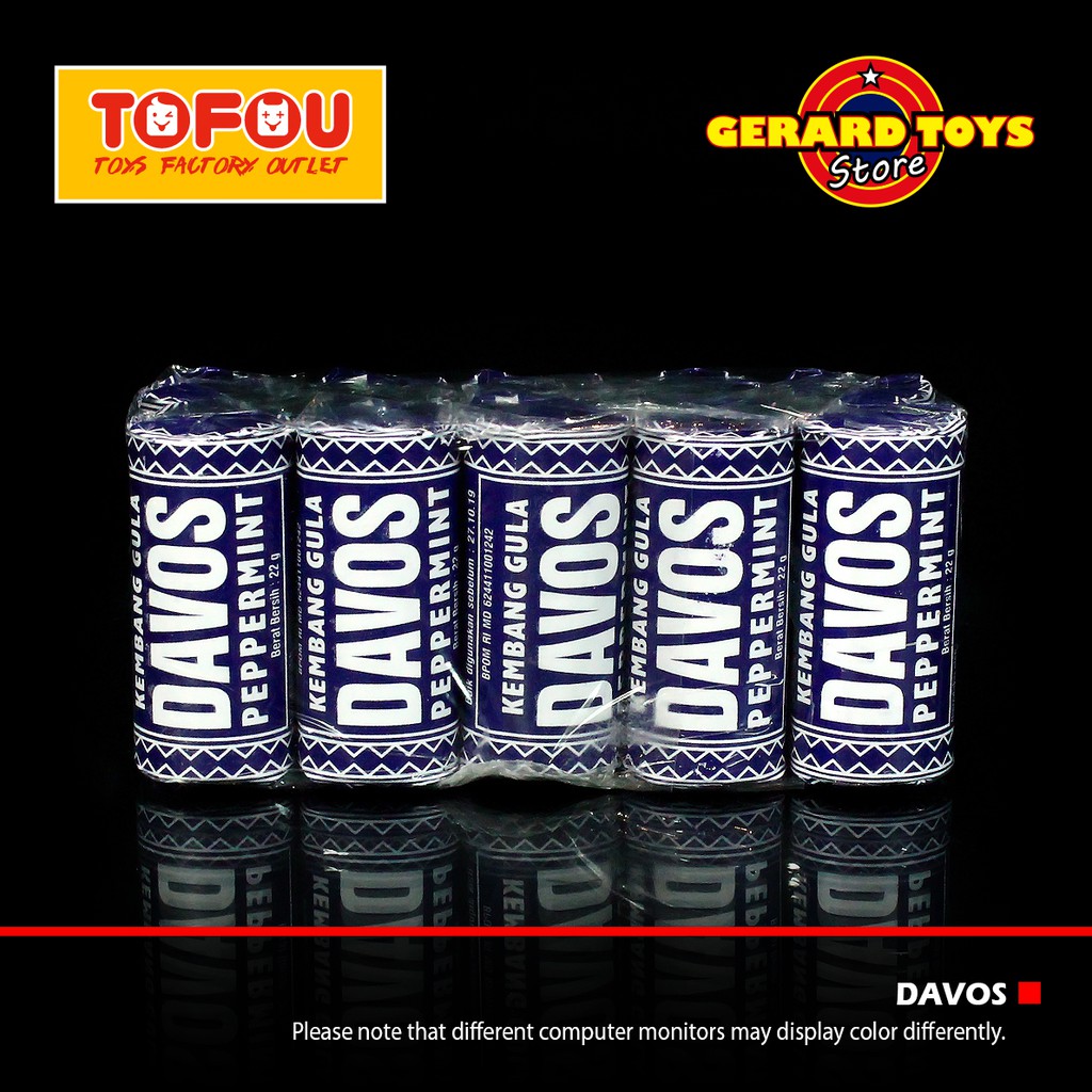 Jual Permen Davos Peppermint Bungkus isi 10 pcs MURAH BANGET | Shopee ...