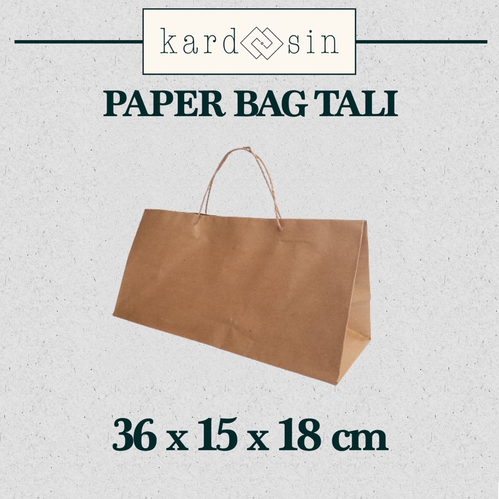 Jual PAPER BAG PAPERBAG TAS KERTAS PUTIH COKLAT WHITE KRAFT BROWN ...