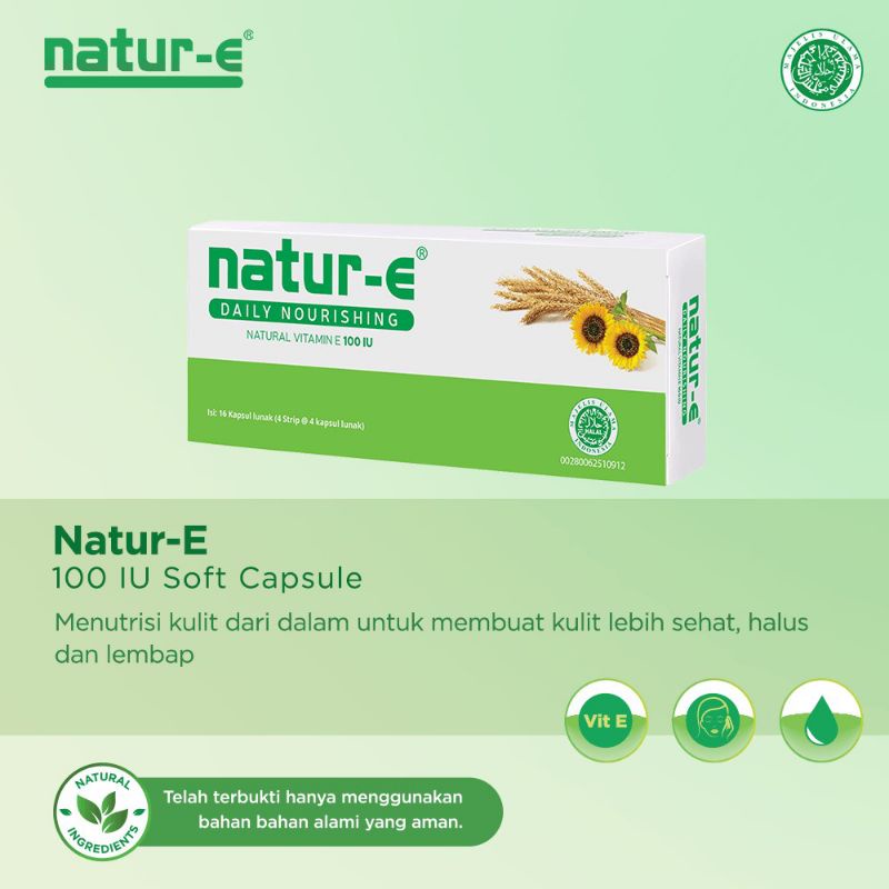 Jual Natur-E 100 IU soft Capsule | Shopee Indonesia