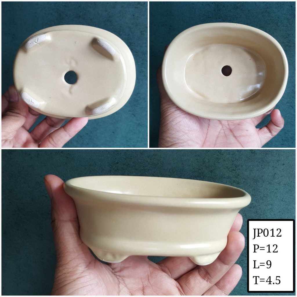 Jual Pot Keramik Oval JP012 | Shopee Indonesia