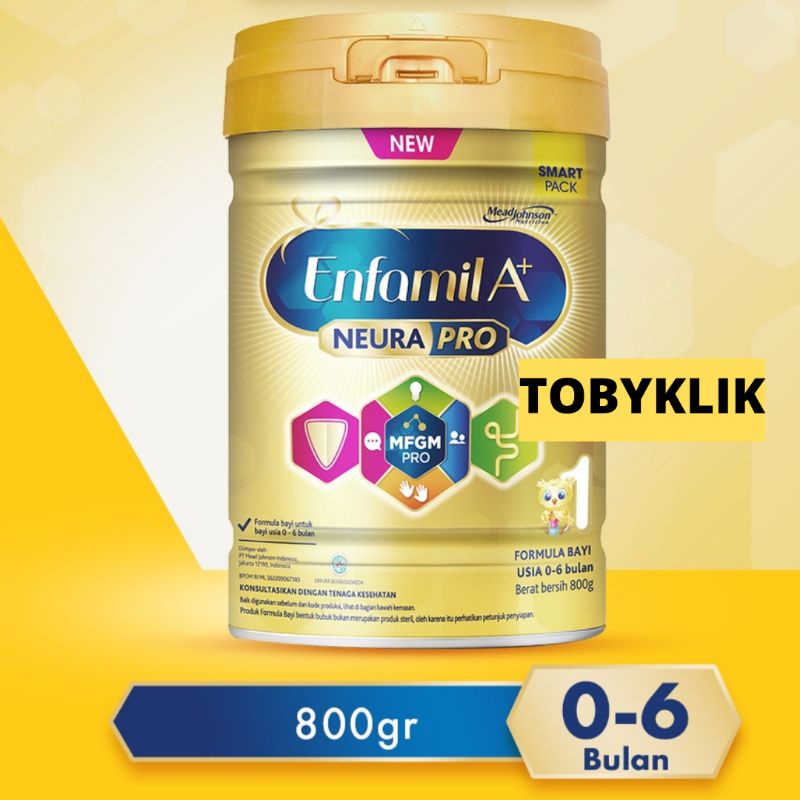 Jual ENFAMIL / ENFA A+ tahap 1 800gr rasa plain usia 0-6 bulan | Shopee ...