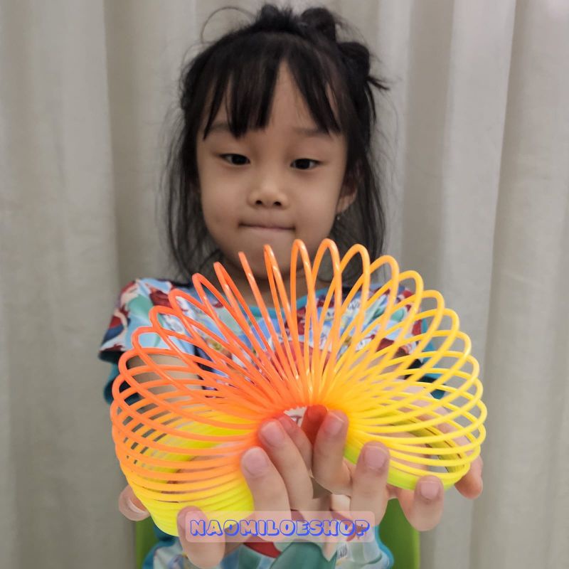 Jual Rainbow ring XL Mainan Slinky Rainbow Per Magic Spring Yoyo Cincin ...