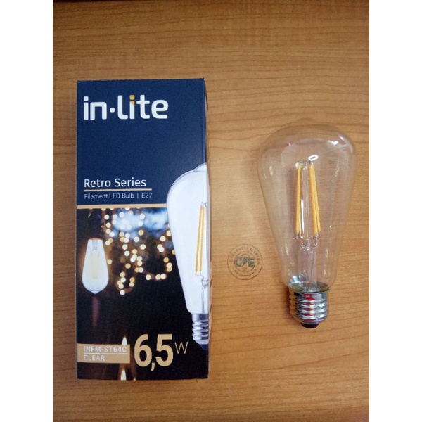 Jual Lampu Inlite LED filament INFM-ST64C 6,5watt Lampu Kafe | Shopee ...