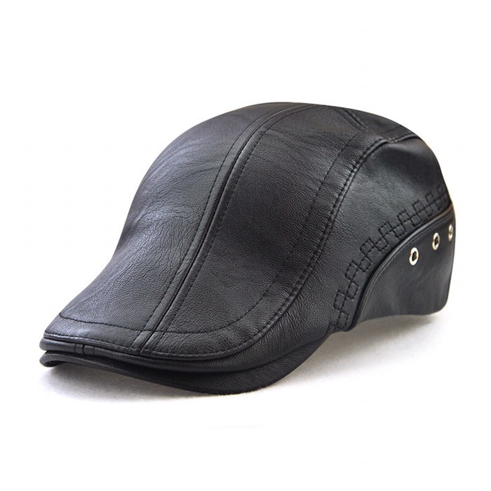 Jual Promo Topi Kulit Model Copet Seniman Topi Kodok Jamont TK06 ...