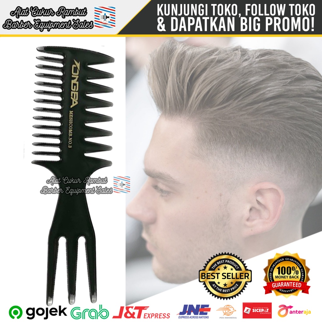 Jual Sisir Rambut Hair Styling Sisir Barber Sisir Salon Sisir Texture ...
