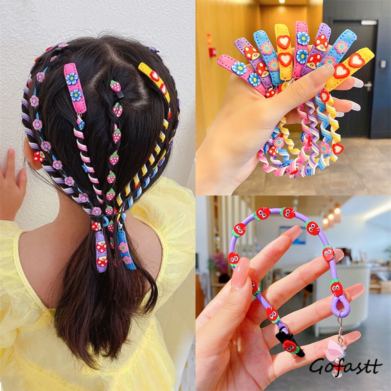 Jual Ikat Rambut Alat Bantu Kepang Tali Rambut Bentuk Bunga Buah Untuk ...