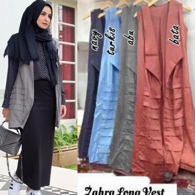 Jual HANYA DI TOKO KAMI NEW ZAHRA LONG VEST ORIGINAL BARANG BAGUS ...