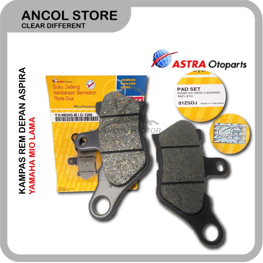 Jual ASPIRA Disc Pad Mio Lama Pertama Kampas Rem Cakram Depan Yamaha ...