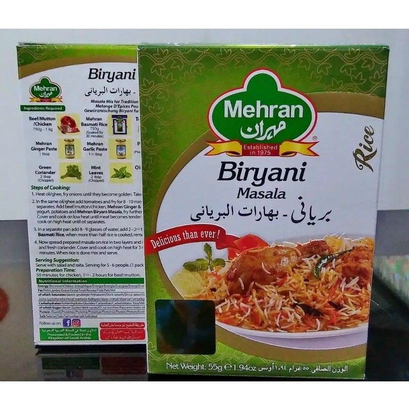Jual BRIYANI MEHRAN BIRYANI MASALA Bumbu Nasi Briyani Mehran Biryani ...