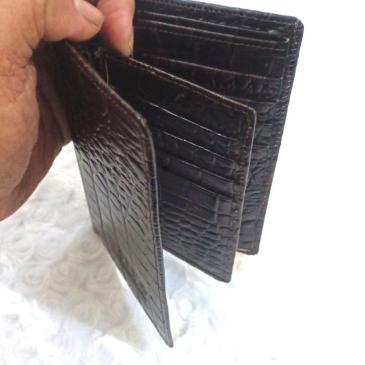 Jual DOMPET KULIT ASLI/MODEL TIDUR/MOTIF SERAT BUAYA BESAR 국 | Shopee ...