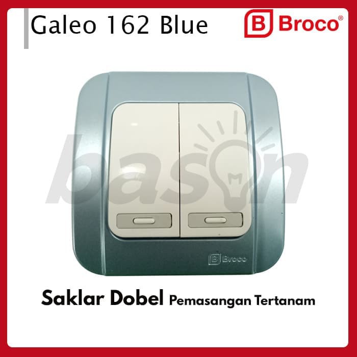 Jual Perlengkapan Listrik - Saklar Broco - Saklar Broco Galleo 2 Gang 1 ...