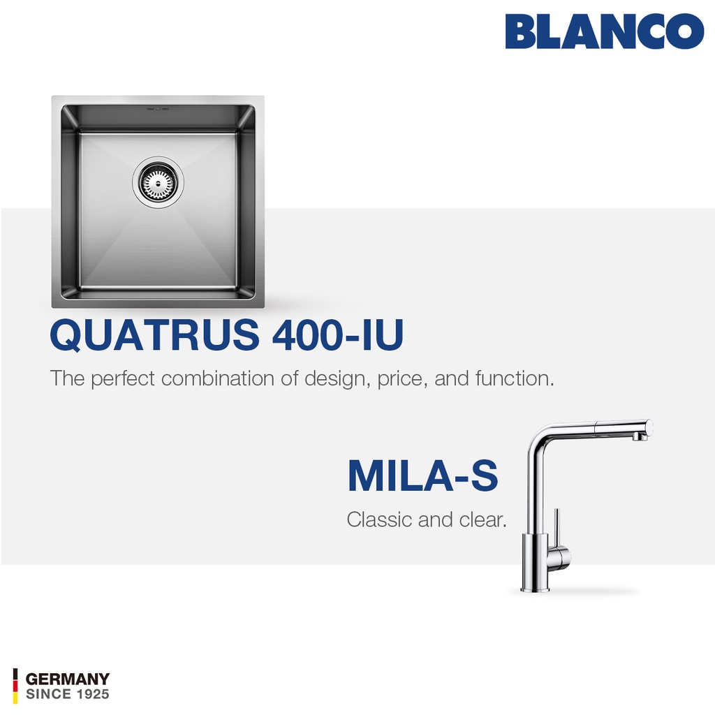 Jual BLANCO Kitchen Sink Bundle (Paket Bak Cuci Piring) - Quatrus 400 ...