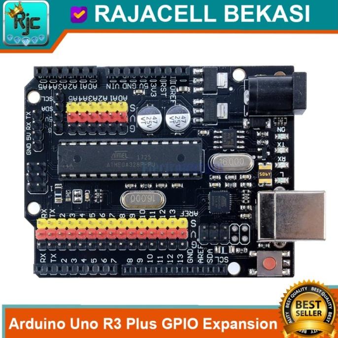 Jual New Ultimate Arduino Uno R3 Atmega328 Dip 16U2 Extra Pin Extender ...