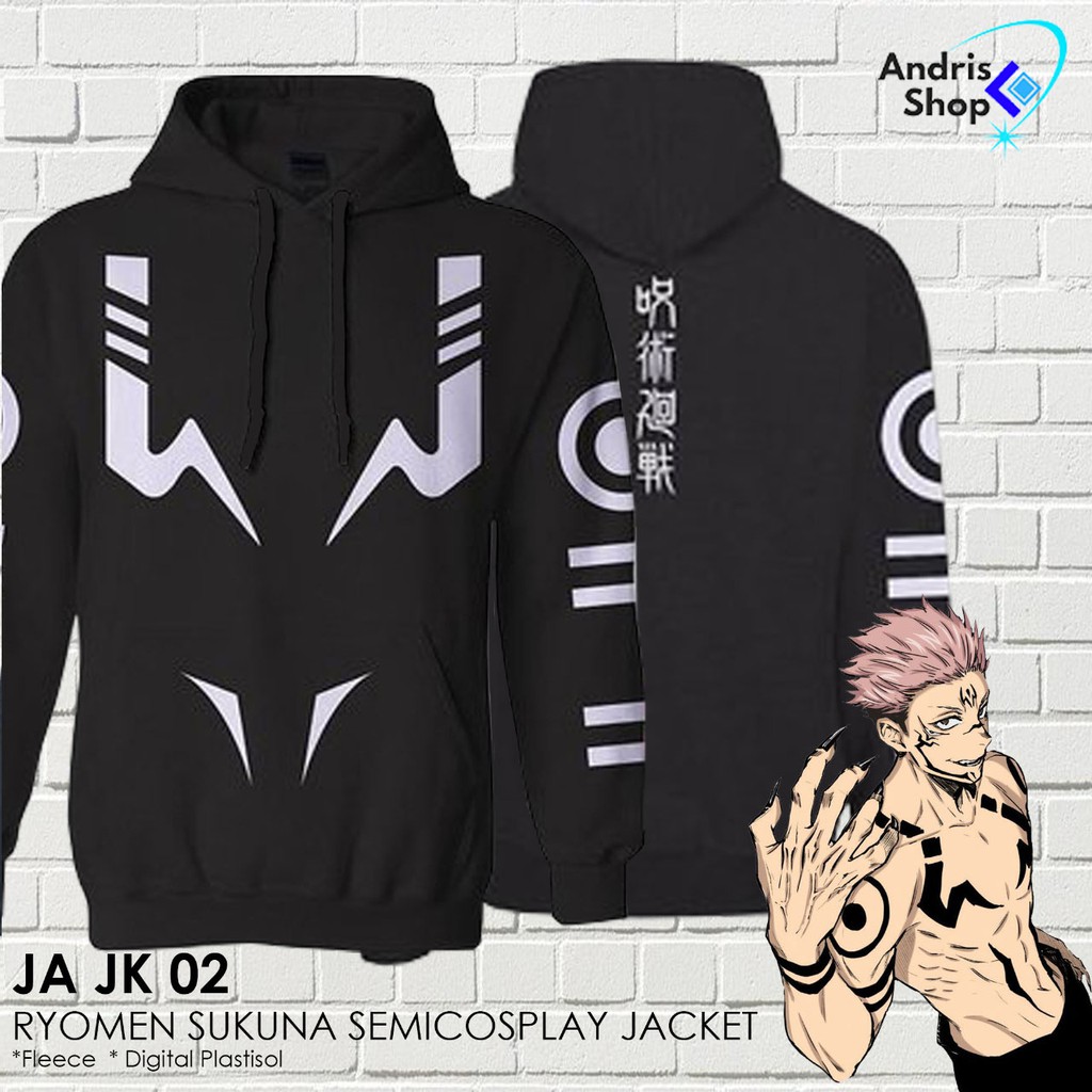 Jual Jaket Anime Jujustu Kaisen Ryomen Sukuna Semicosplay Jacket - JA ...
