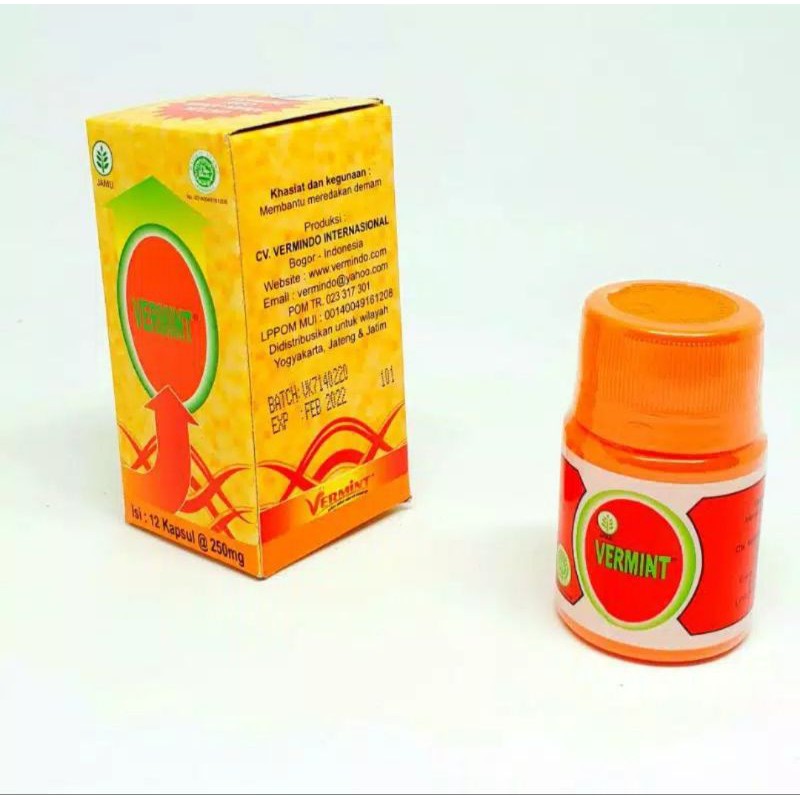 Jual VERMIN ISI 30 KAPSUL @ISI 12 KAPSUL VERMIN OBAT TIPES ORIGINAL PS ...