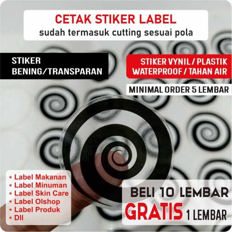Jual Stiker TRANSPARAN stiker BENING | Shopee Indonesia