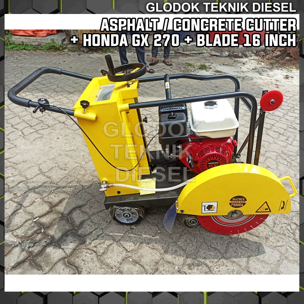 Jual Mesin Potong Aspal + Mesin 15 HP + Mata 16" Asphalt Concrete ...