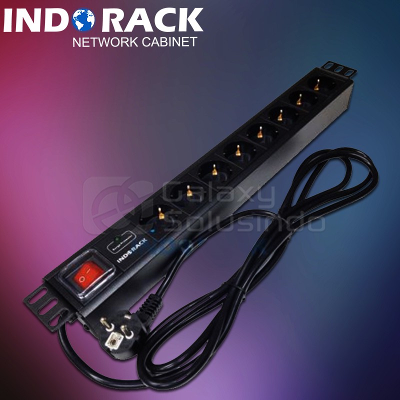Jual INDORACK POWER DISTRIBUTION UNIT 8 OUTLET GERMANY PDU8G | Shopee ...