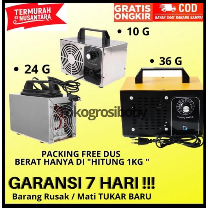 Jual Mesin Ozone Ozon Generator Ozonizer Sterilizer Ruangan 10G/24G /36G | Shopee Indonesia