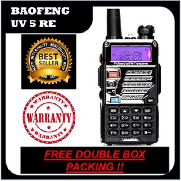 Jual HT BAOFENG UV 5RE Dual Band VHF UHF Garansi 1 Tahun | Shopee Indonesia