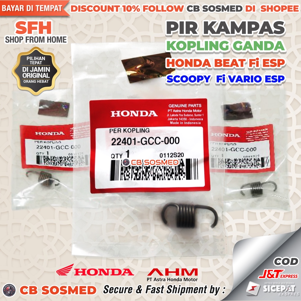 Jual Per Pir Sentri Kampas Kopling Ganda Beat Scoopy Vario Fi ESP Ori ...