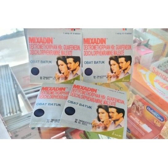 Jual MIXADIN/Meredakan gejala batuk,pilek dan alergi/ 4 TABLET | Shopee ...