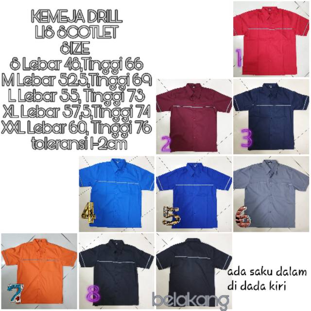 Jual KEMEJA FORMAL. KEMEJA SERAGAM. BAJU KERJA. KEMEJA LIS SCOTLET ...