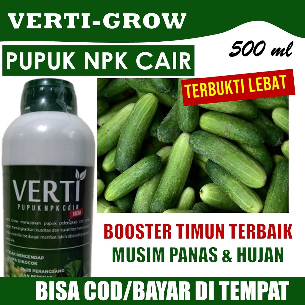 Jual Promo MURAH BOOSTER Buah Timun Terbaik isi 500 ML VERTI GROW ...