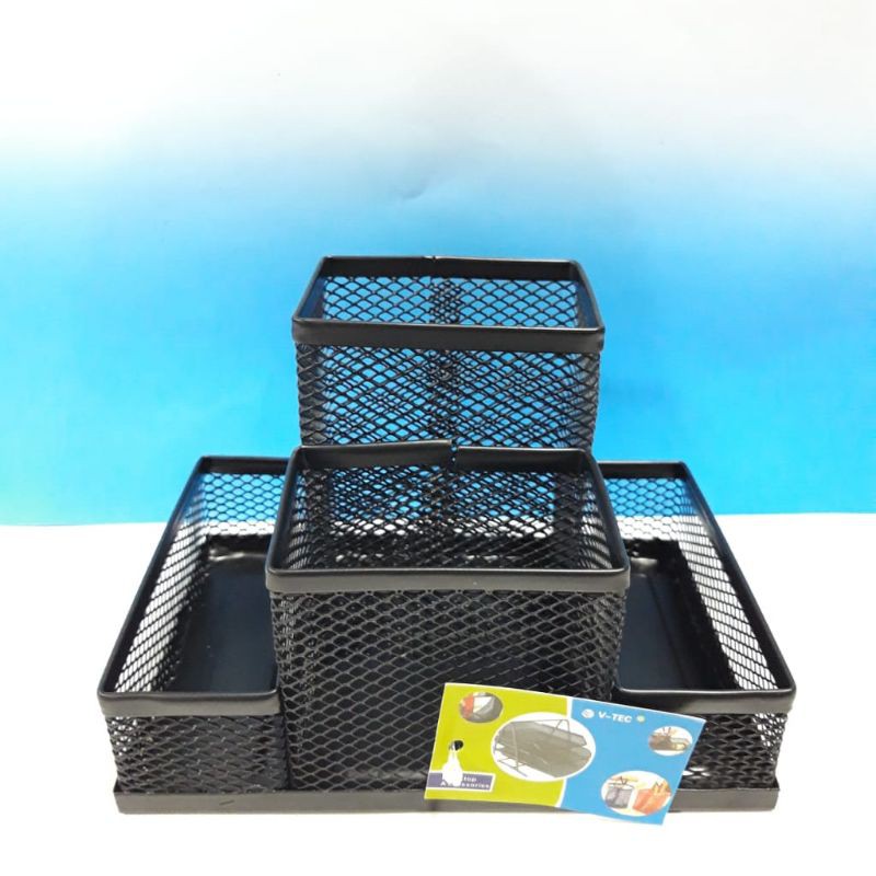 Jual DESK SET ORGANIZER KENKO / V-Tech Tempat Organize Meja Pen Holder ...