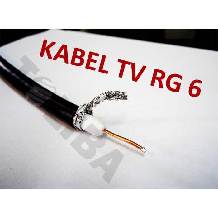 Jual Kabel antena tv fox Coaxial rg6 kabel tv Meteran parabola rg-6 kabel anten per meter ecer ...