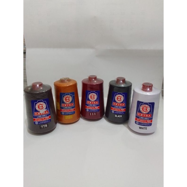 Jual Benang Jahit Extra / benang etra 5000 yard murah | Shopee Indonesia