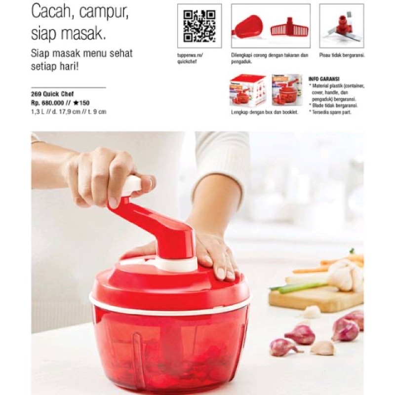Jual Tupperware quick chef | Shopee Indonesia