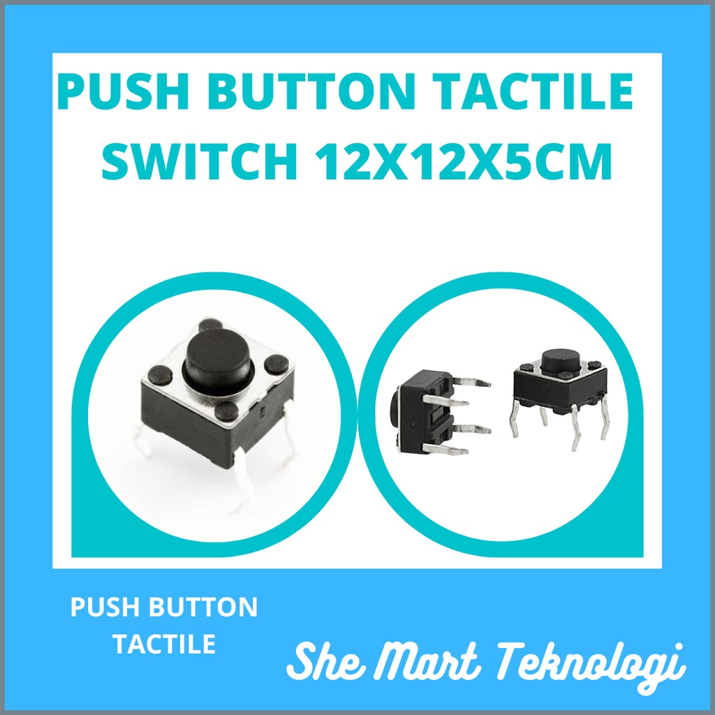 Jual Push Button Tactile Switch 12x12x5mm | Shopee Indonesia