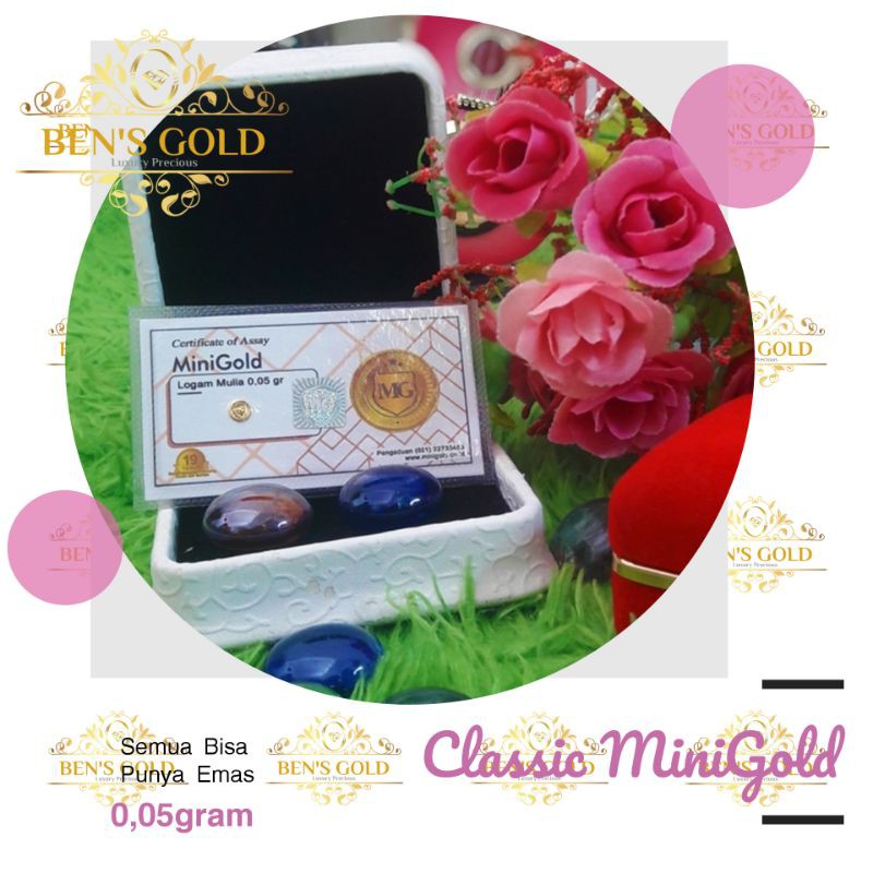 Jual Minigold 0,05gram 0.05gram Koin Emas Murni Mini 24karat Logam ...