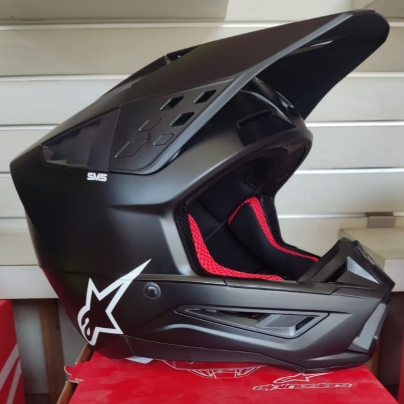 Jual Helm ALPINESTARS SM 5 Original Cross - Hitam | Shopee Indonesia