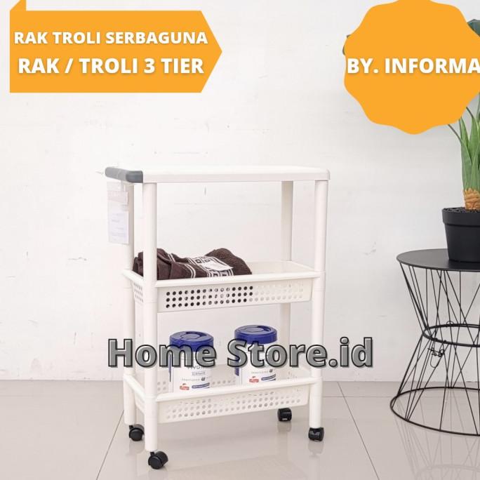 Jual Rak Troli 3 Tingkat Penyimpanan Serbaguna By. Informa Shop_Mandah ...