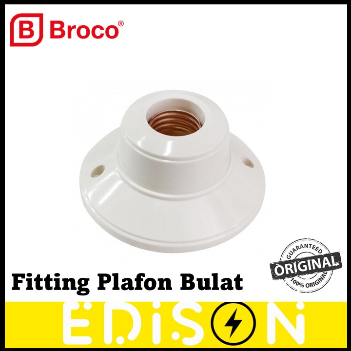 Jual BROCO Fiting Fitting Piting Plafon Rumah Lampu Bulat Ceiling Lamp Holder 1212 300W | Shopee ...