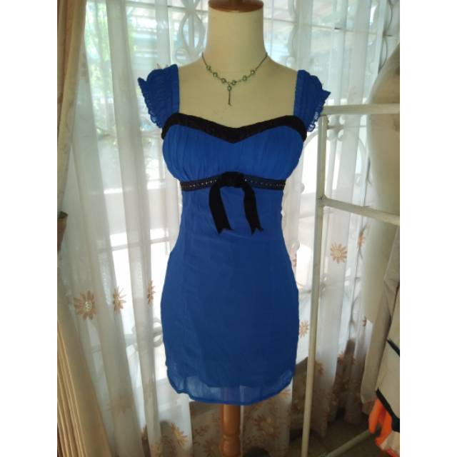 Jual Sexy Dress Blue Shopee Indonesia