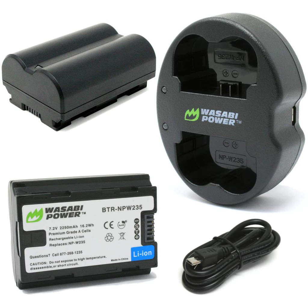 Jual Wasabi Power Battery & Charger for Fujifilm NP-W235 NPW235 Fuji X-S20 XS20 X-T4 X-T5 X-H2 X ...