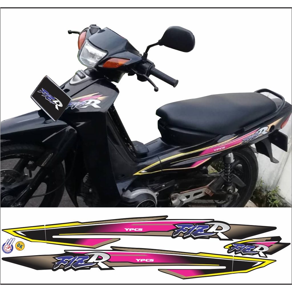 Jual STRIPING VARIASI FIZR 1997 1998 HITAM FIZ R HOLOGRAM | Shopee ...