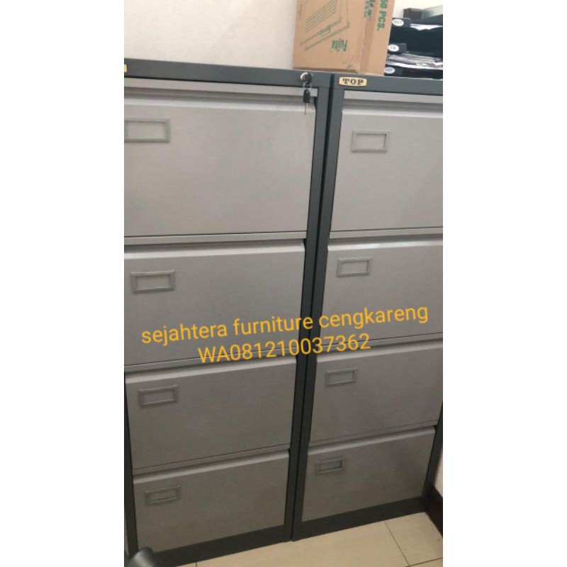 Jual filling cabinet TOP filing cabinet 4 laci datascript rak besi ...
