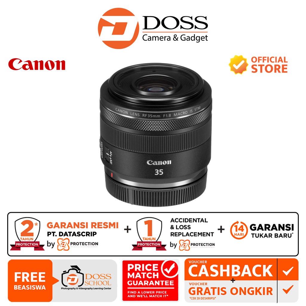 Jual Canon RF 35mm f/1.8 IS Macro STM / Lensa Canon 35mm | Shopee Indonesia