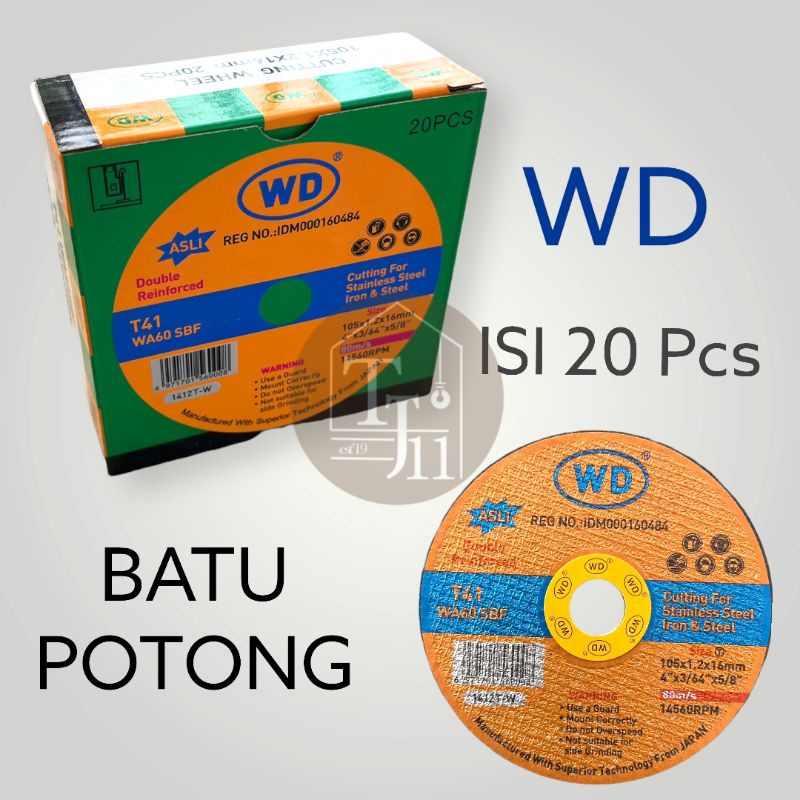 Jual BATU POTONG WD 4 INCH / BATU POTONG GERINDA 4 INCH / BATU POTONG ...