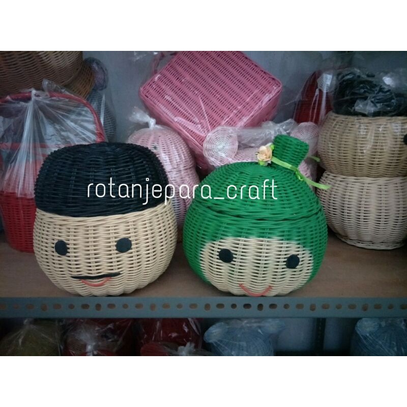 Jual Rotan Kepala Pak Haji dan Bu Haji/Rotan Lebaran/ Rotan Muslim ...