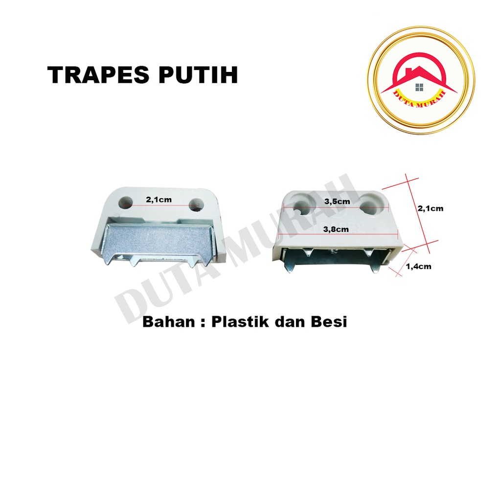 Jual Trapes / Traves Plastik Putih / Coklat | Shopee Indonesia