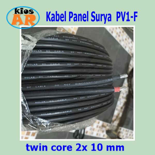 Jual Kabel Panel Surya PV1-F 2X10mm Twincore Tinned Copper | Shopee ...
