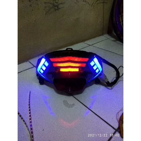 Jual custom stoplamp beat fi running sein | Shopee Indonesia
